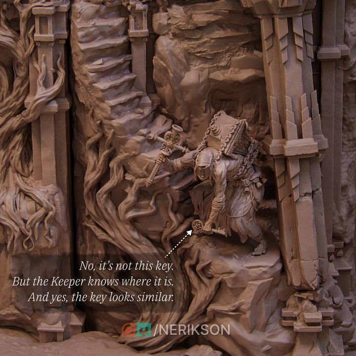 3D Printable BookNook of the Shattered King [presupported] by Nerikson